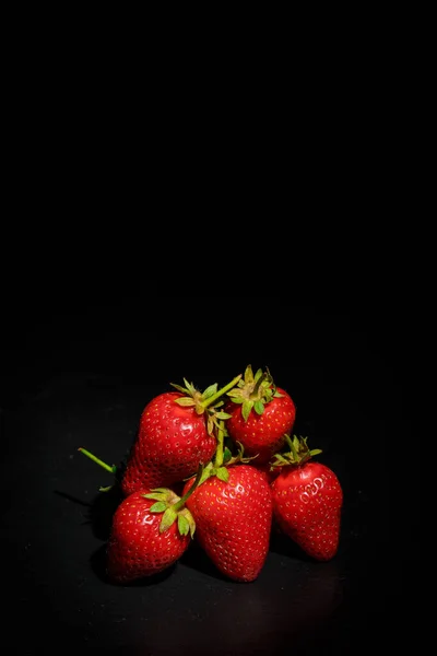 Strawberry black background Stock Photos, Royalty Free Strawberry black ...