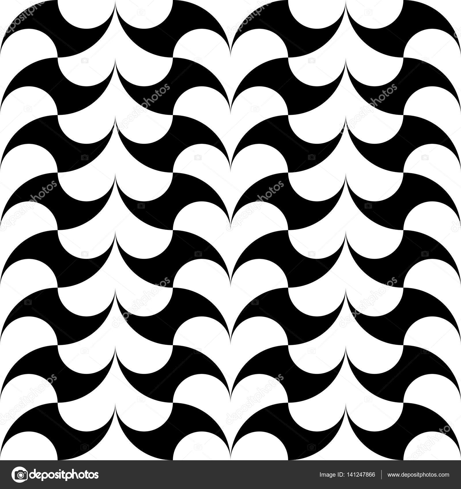 Seamless Curved Shape Pattern Stock Vector by ©maxkrasnov 141247866