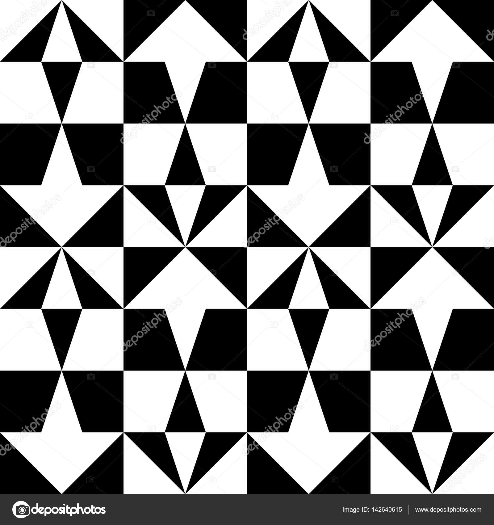 Seamless Triangle and Square Pattern — Stock Vector © maxkrasnov #142640615