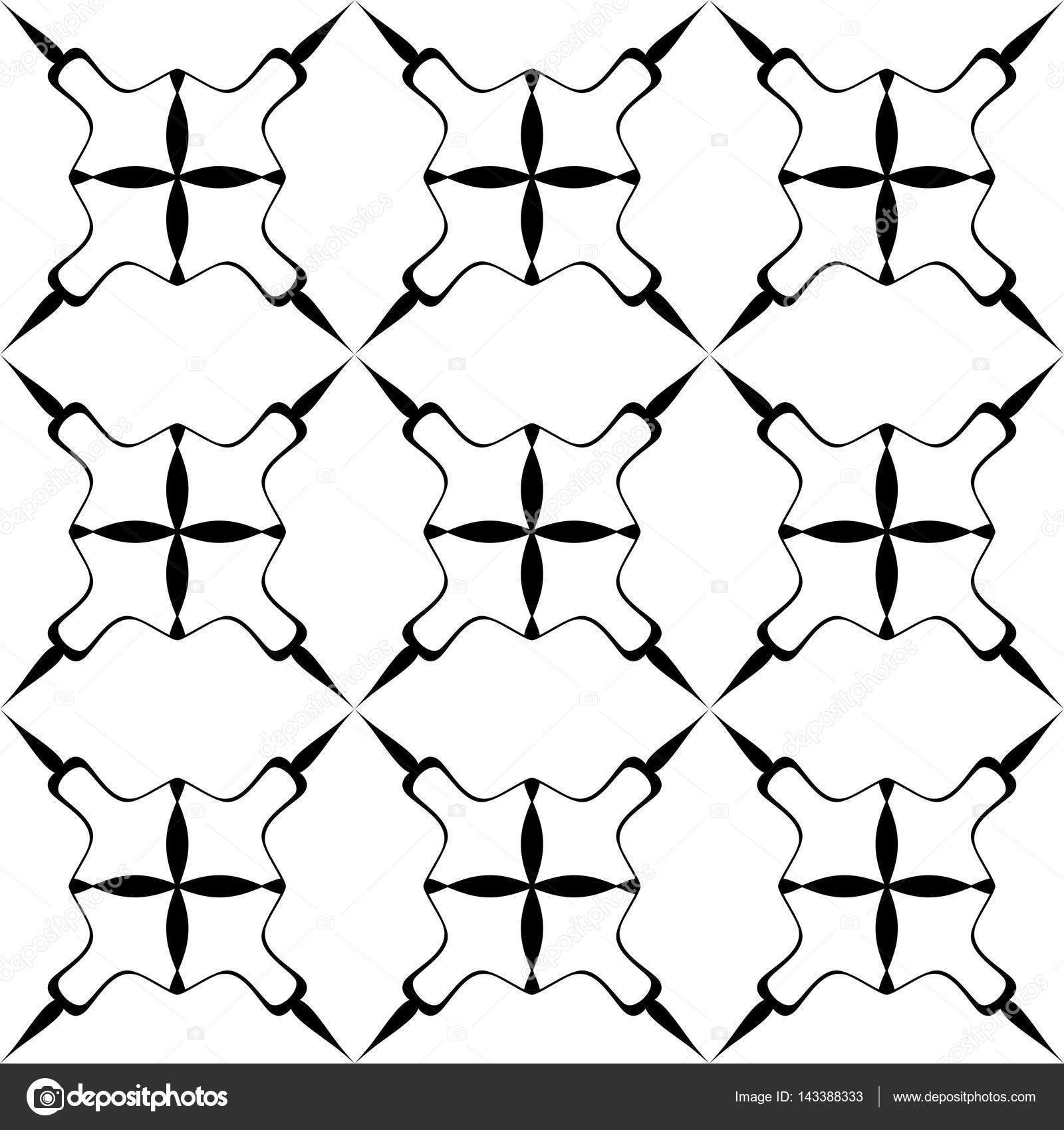 Seamless Curved Shape Pattern Stock Vector Image by ©maxkrasnov #143388333