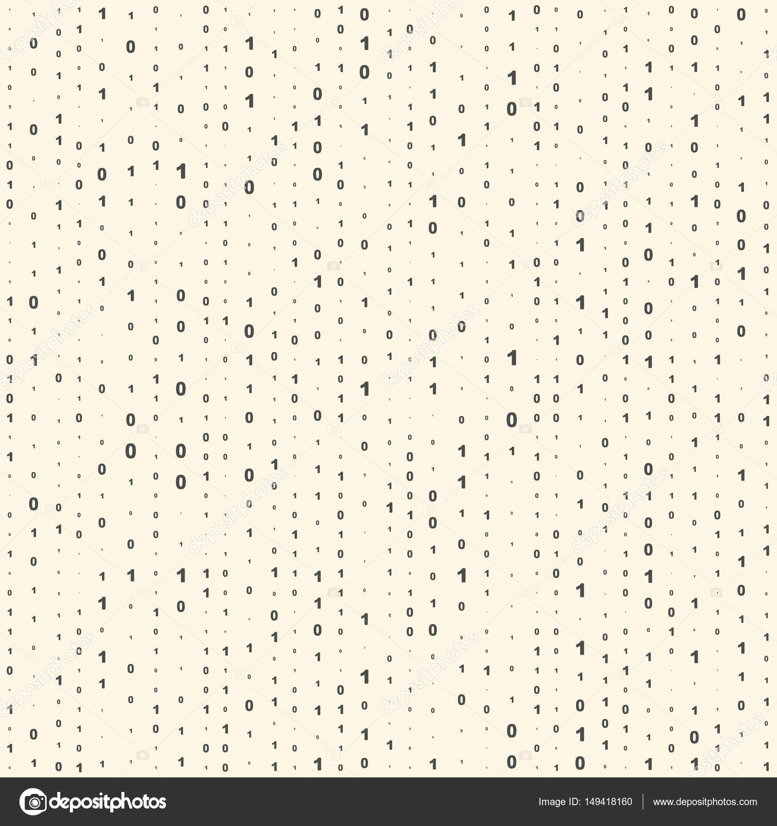 Seamless Binary Code Background Vector Regular Numbers Texture Stock Vector By ©maxkrasnov