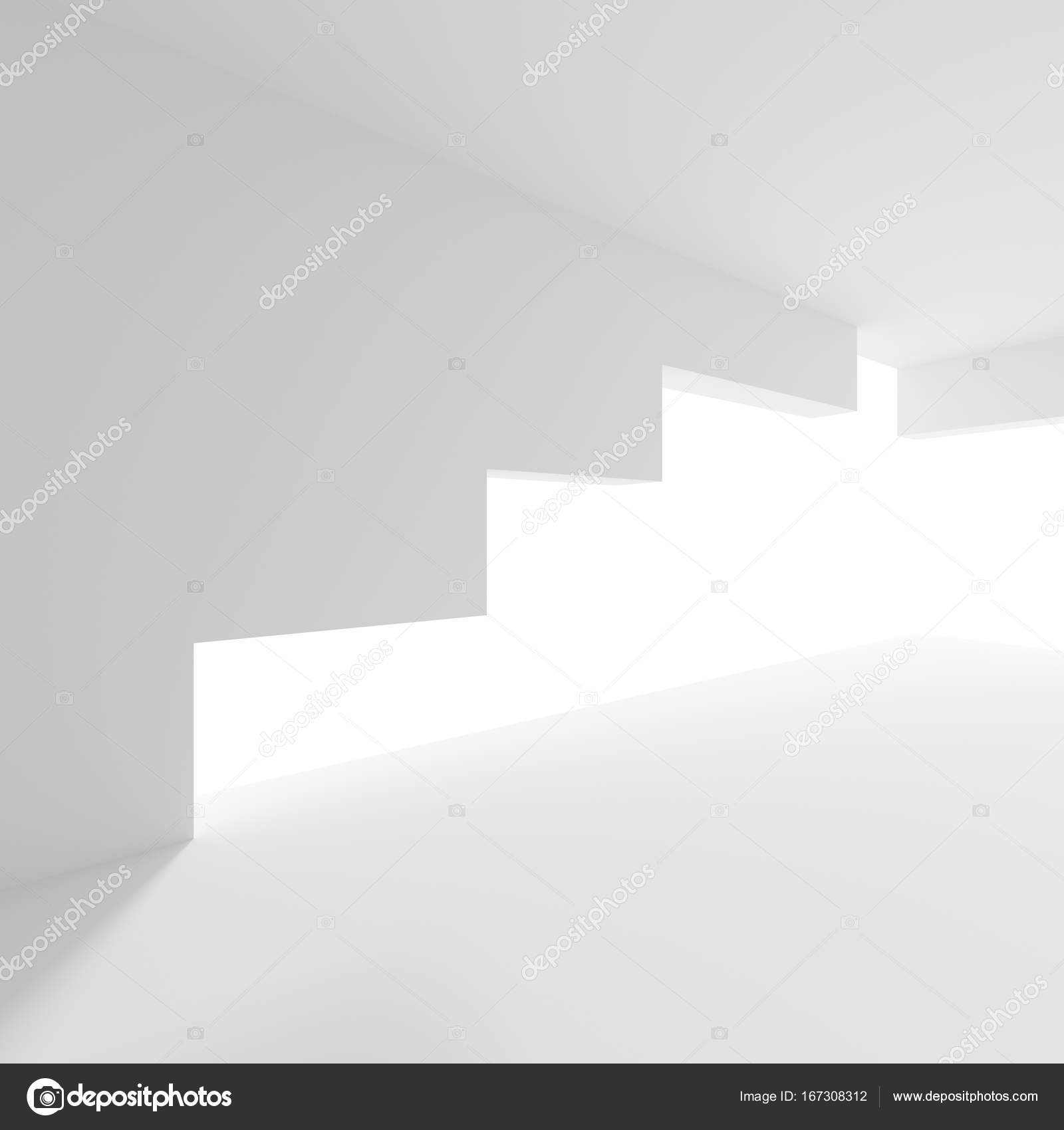 Modern Building Background. White Minimal Interior Design Stock Photo ...