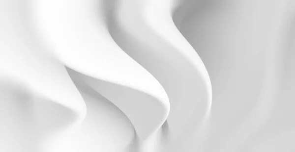 White Flowing Background Dynamic Wavy Design Abstract Satin Wallpaper ...