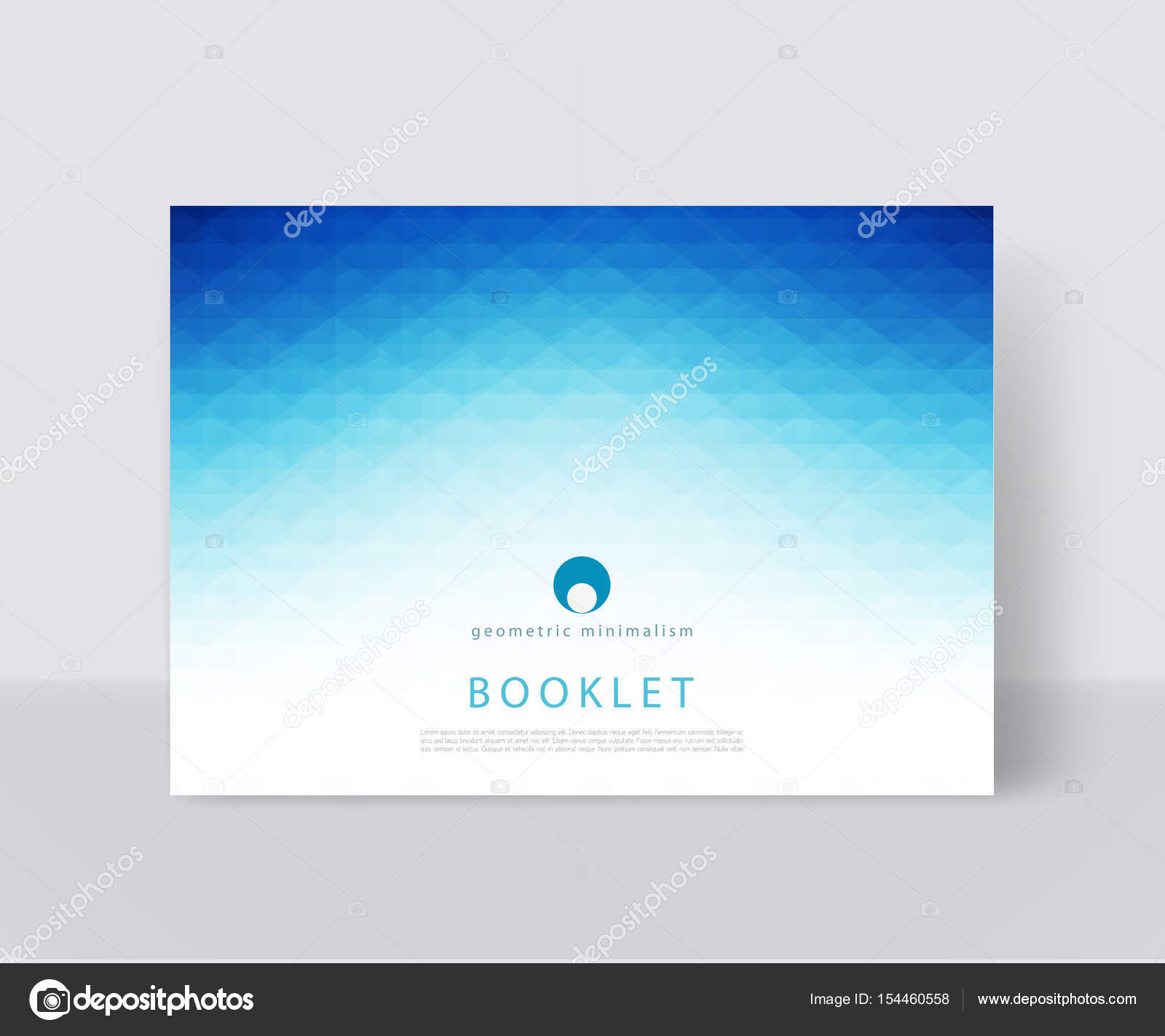 Modern booklet with triangles Stock Vector by ©Alkestida 154460558
