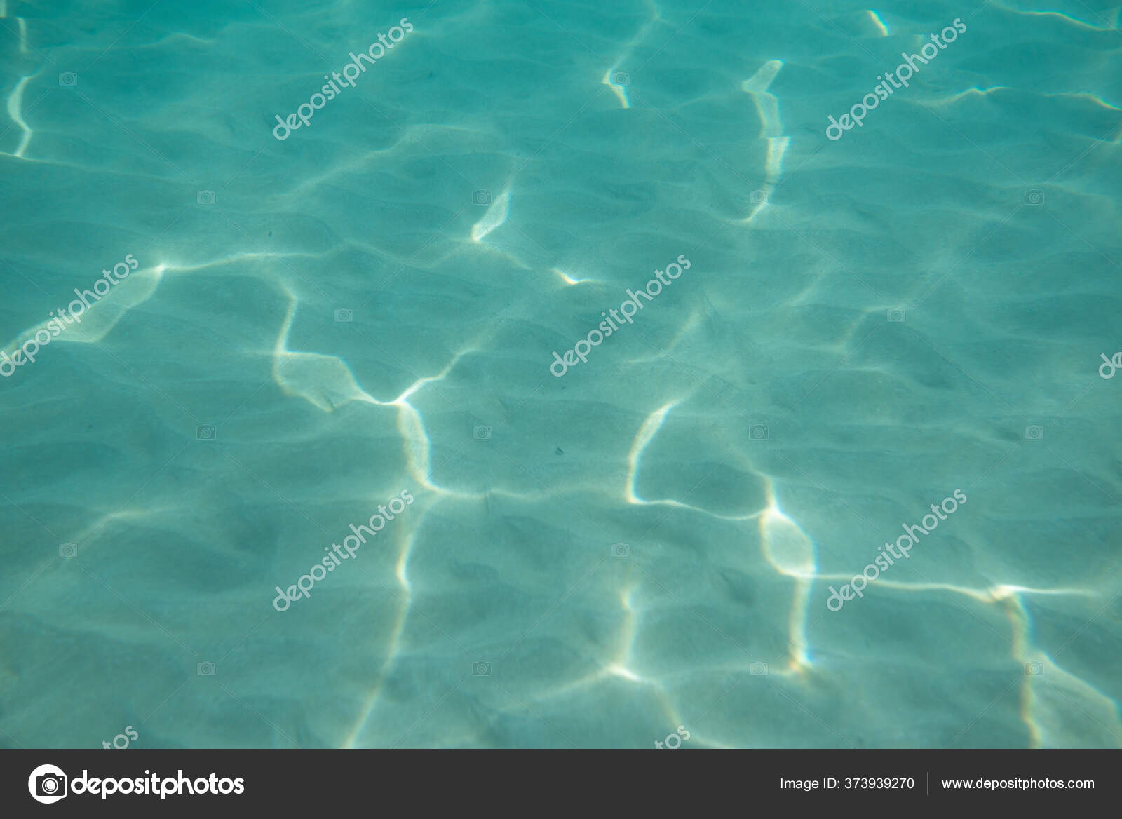 Underwater Sun Glare Bottom Sea Waves Underwater Rays Sunlight Shining ...