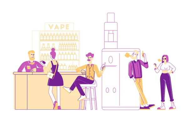 Girl vaping Vector Art Stock Images | Depositphotos