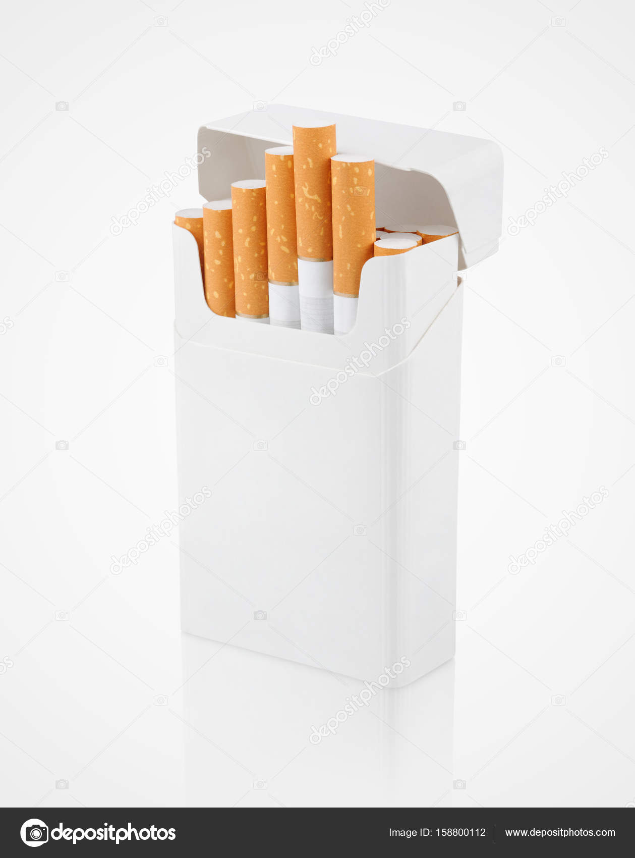 Open Cigarette Pack