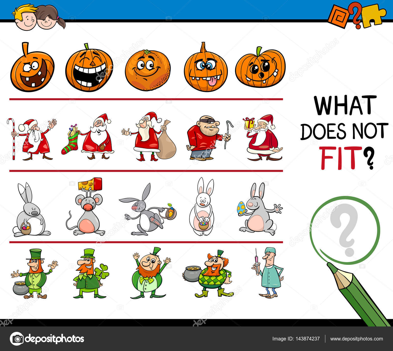 Find improper picture activity Stock Vector by ©izakowski 143874237