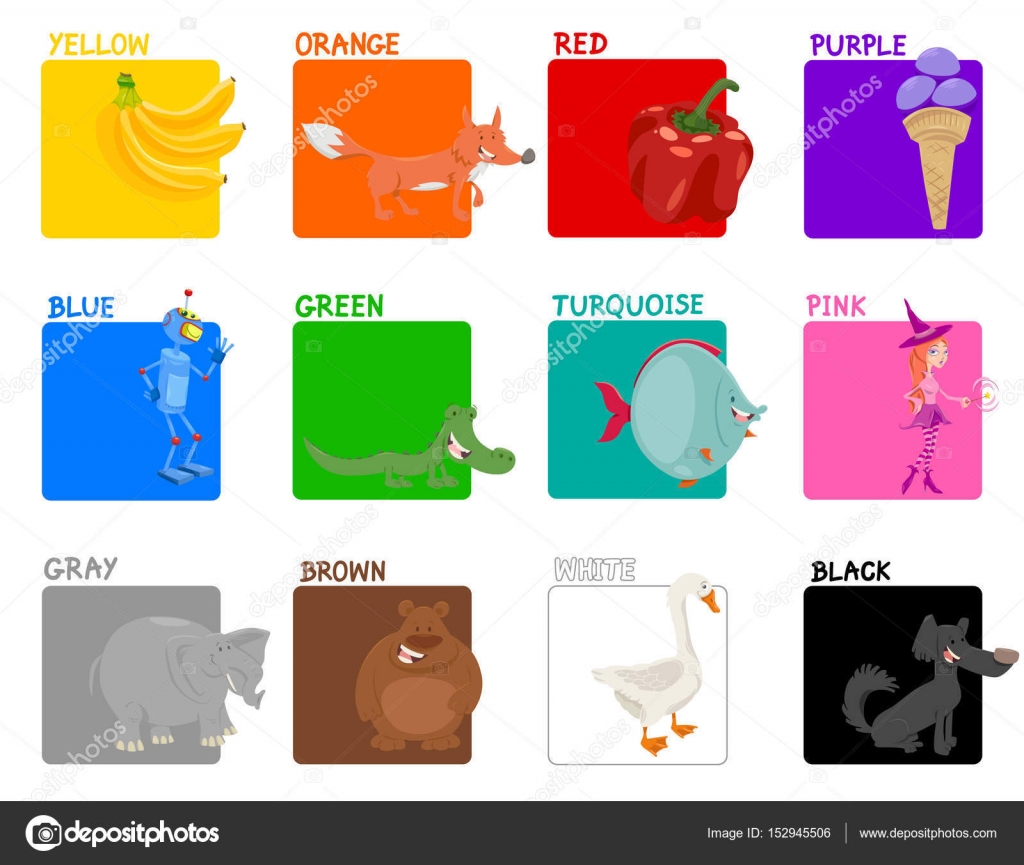 Colores Básicos Para Niños Colores Básicos Para Niños Con Grupo De