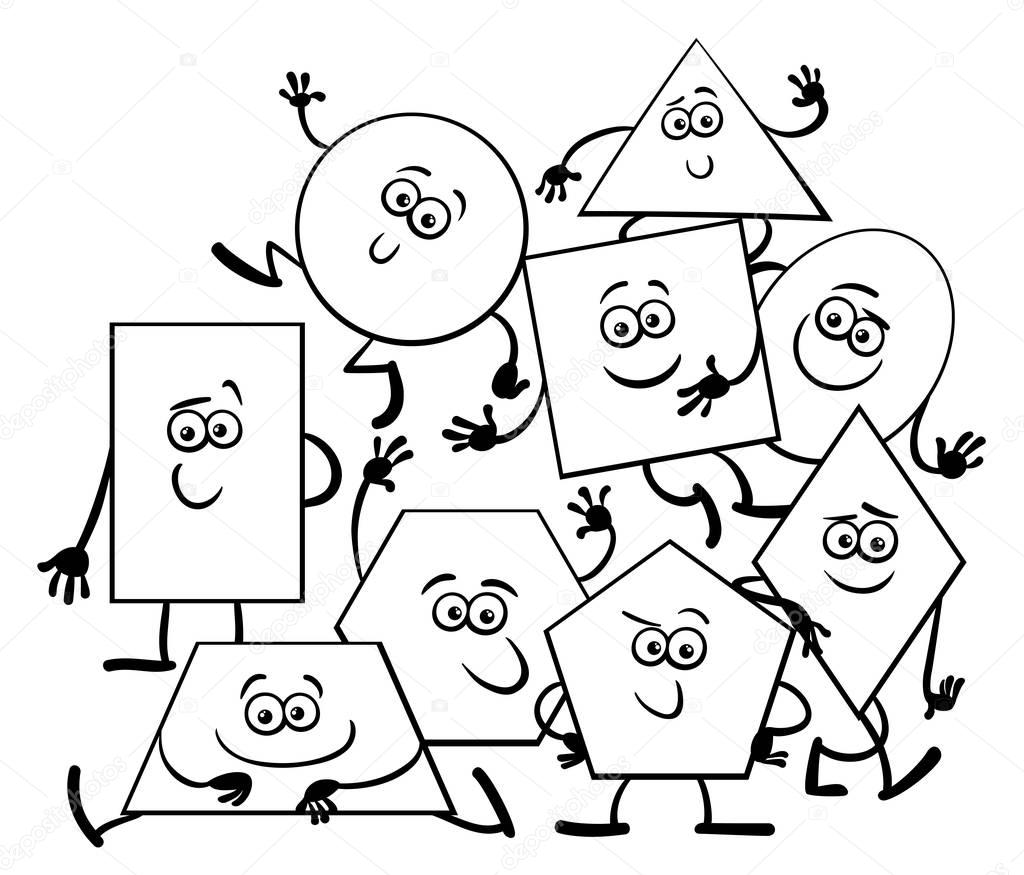 Imágenes: conjuntos de figuras geometricas para colorear | Libro de ...