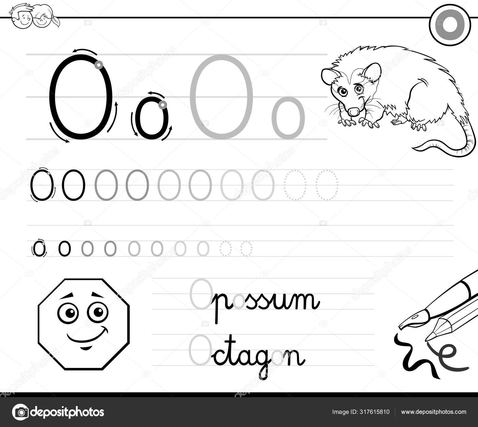 Hojas De Trabajo Con La Letra O Para Niños En Edad Preescolar