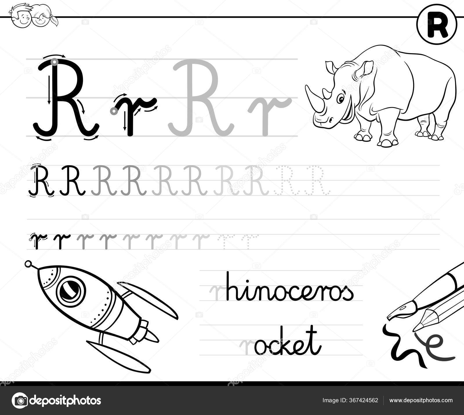 Hojas De Trabajo Con La Letra R Para Niños En Edad Preescolar