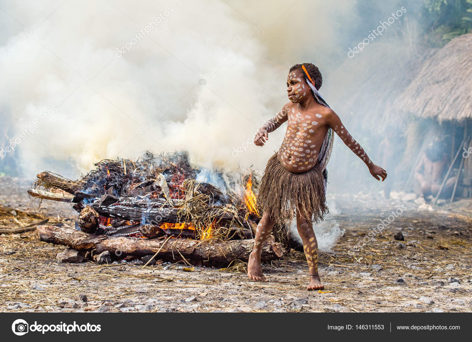 Unidentified child of Dugum Dani tribe — Stock Editorial Photo © SURZet #146311553