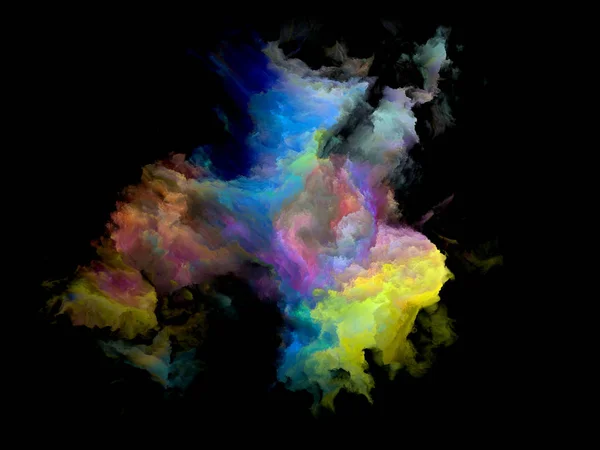 Colorful Fractal Cloud Particle - Stock Image - Everypixel