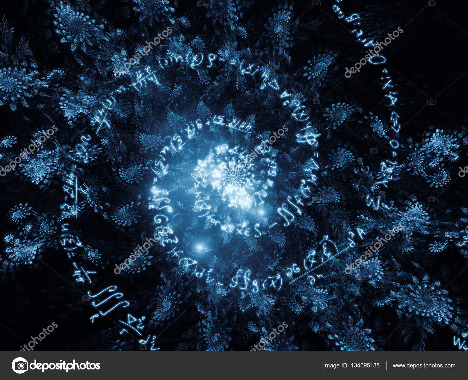 Metaphorical Math Vortex — Stock Photo © agsandrew #134695138