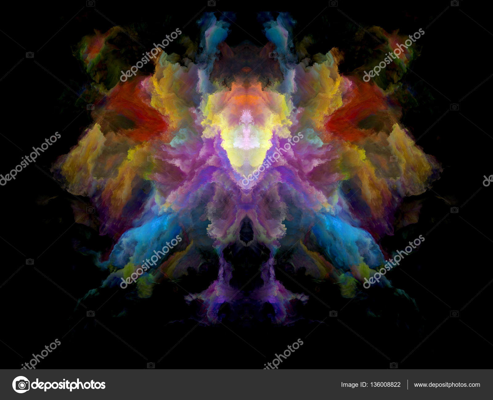 Color Rorschach Test Pattern Stock Photo by ©agsandrew 136008822