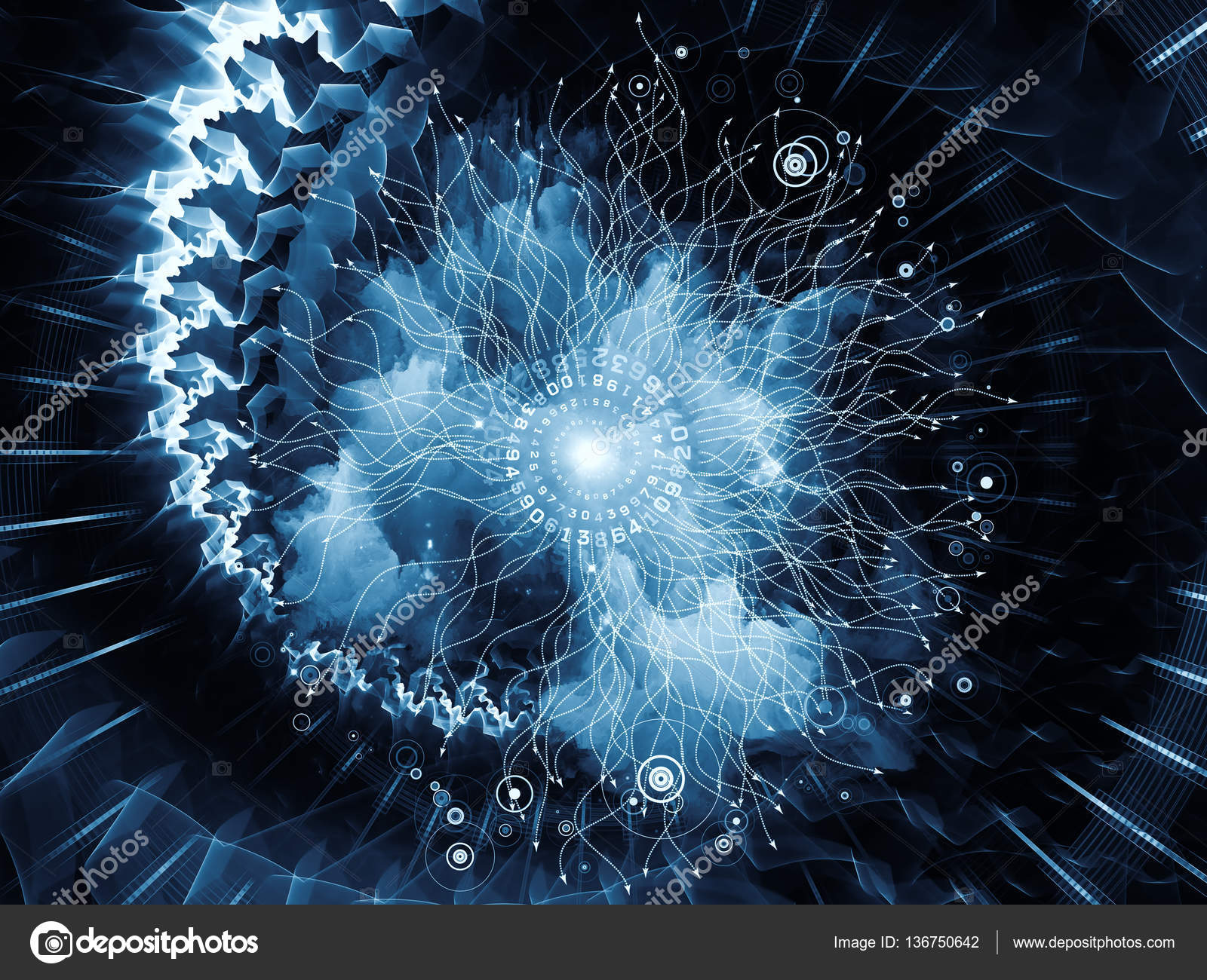 Layers of Abstract Visualization Stock Photo by ©agsandrew 136750642
