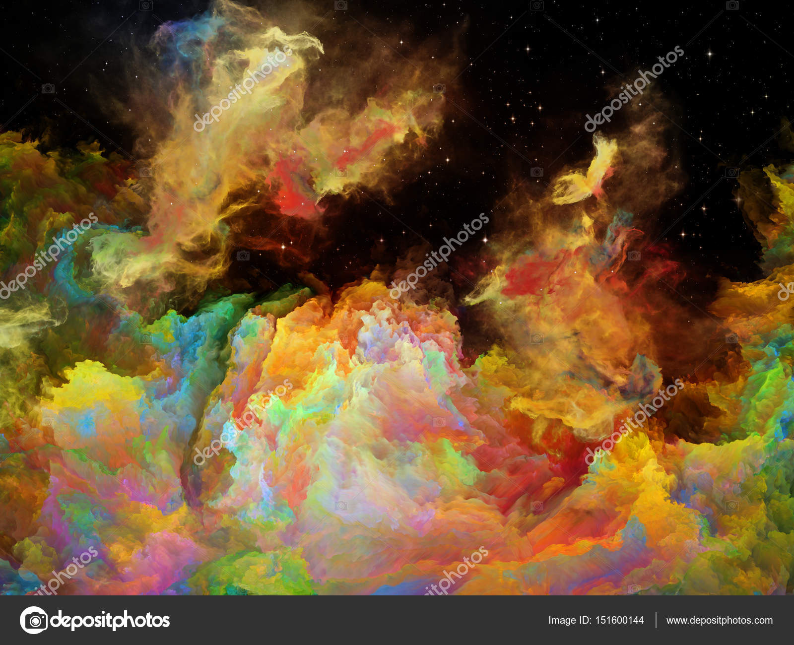 Illusion of Space Nebula — Stock Photo © agsandrew #151600144