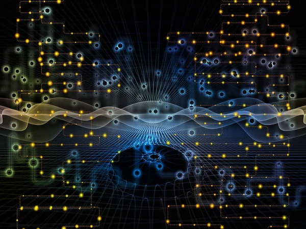 Visualization of Digital Data Transfers - Stock Image - Everypixel