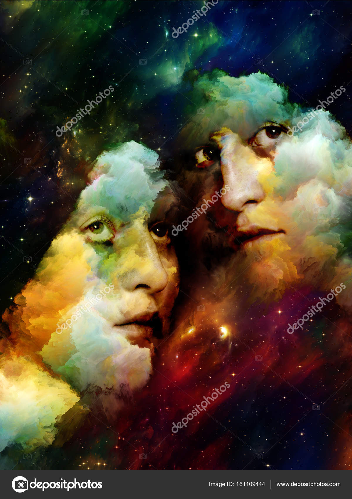 Just Two of Us in Universe concept Stock Illustration by ©agsandrew ...