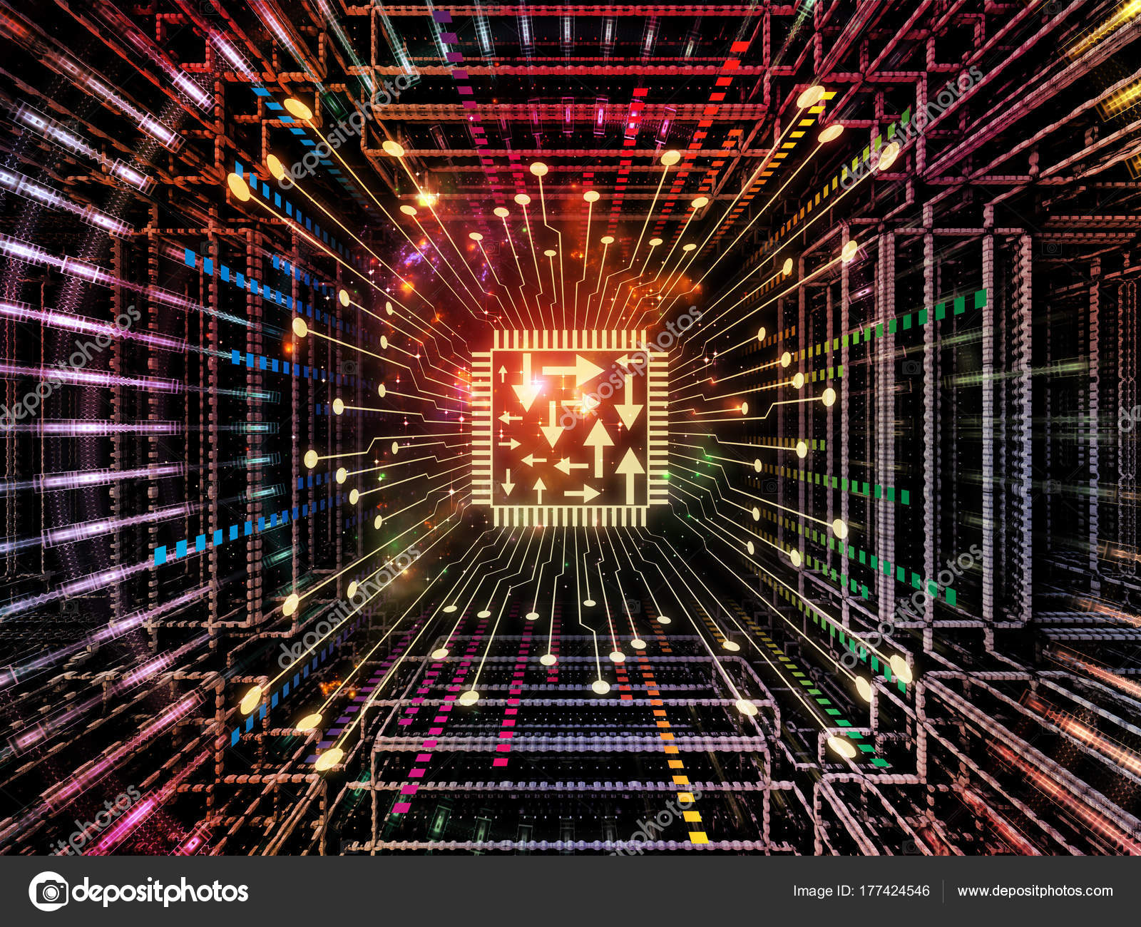 Paradigm of Digital Processor — Stock Photo © agsandrew #177424546