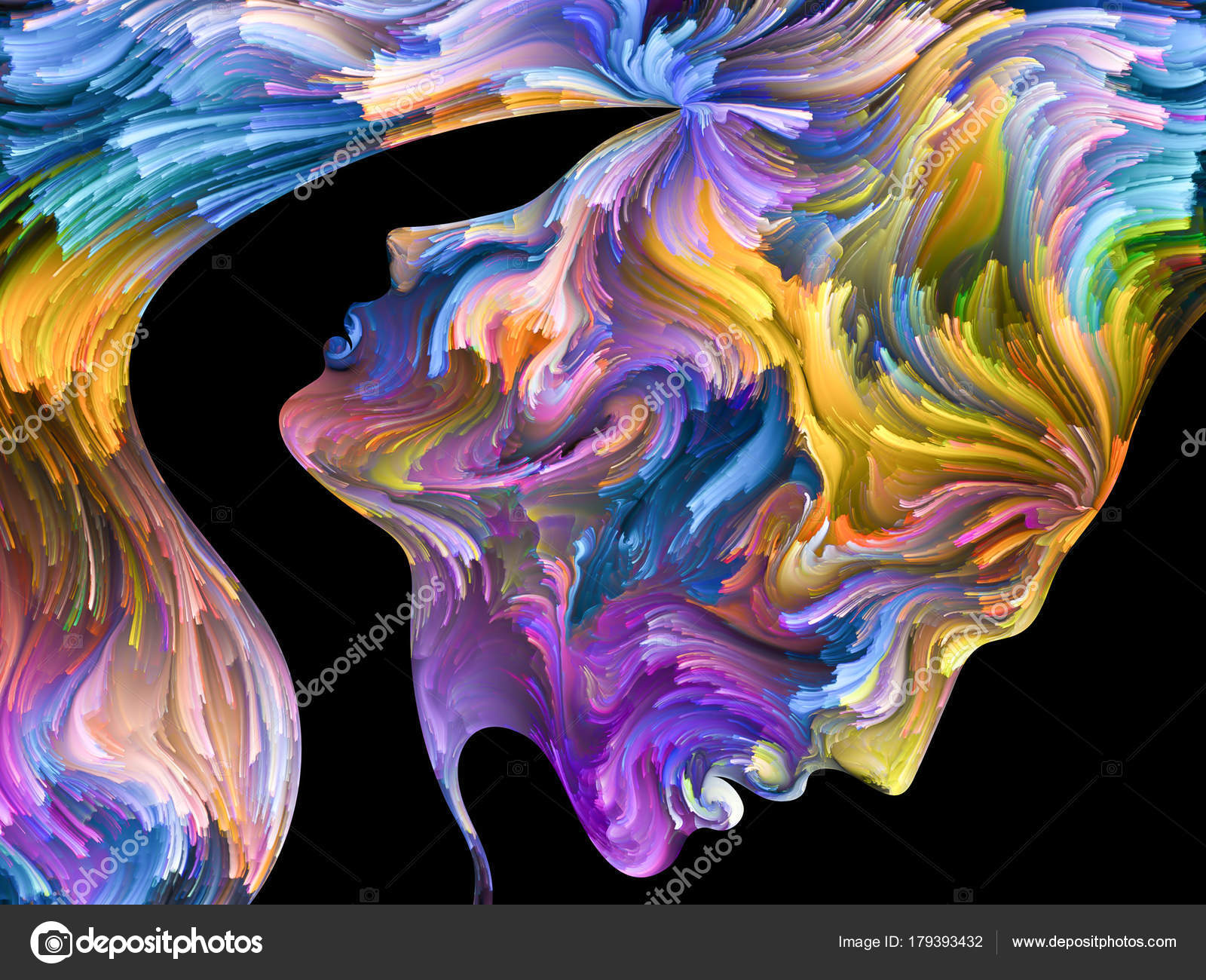 Abstract Portrait — Stock Photo © agsandrew #179393432