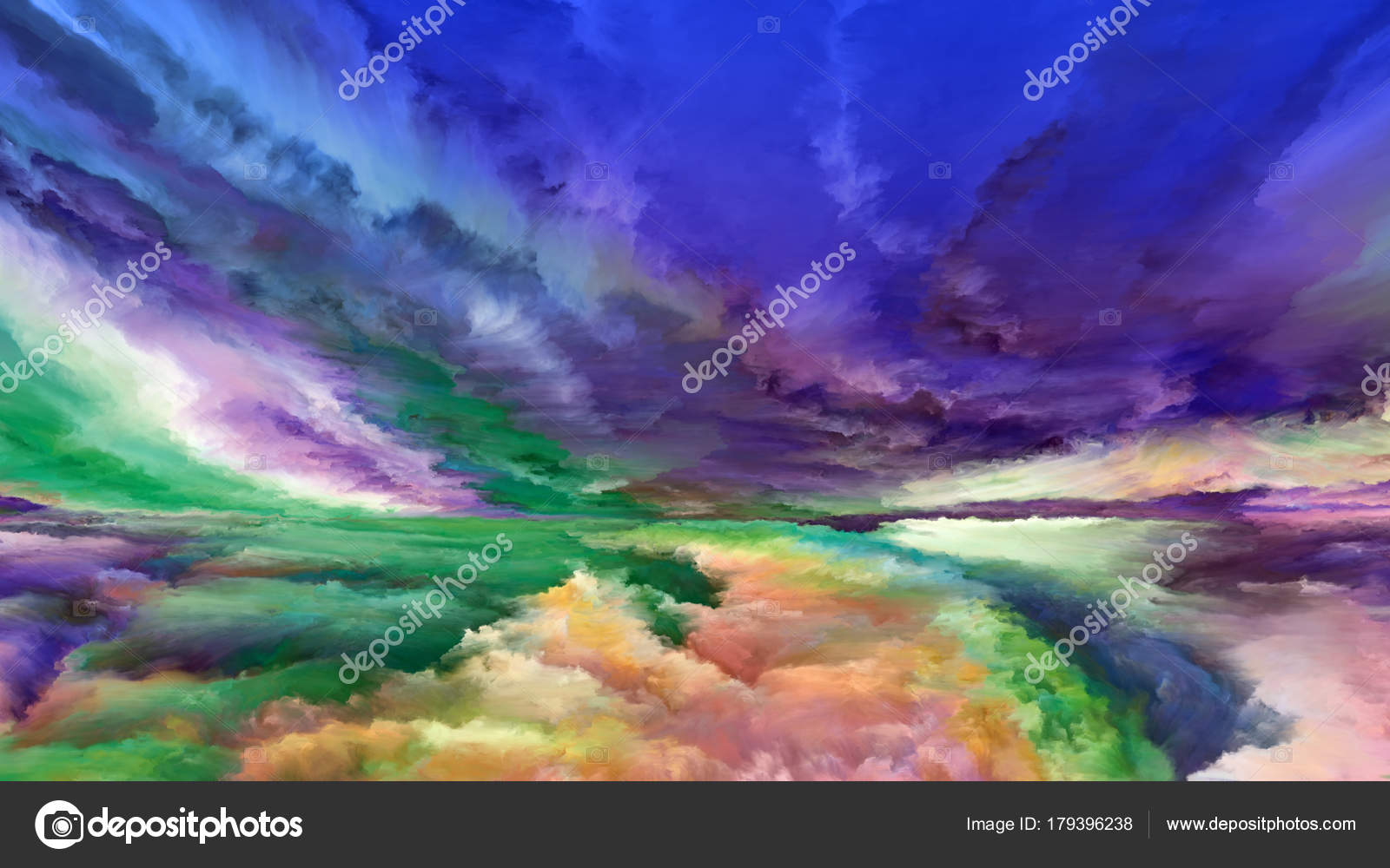 Virtual Abstract Landscape Stock Photo by ©agsandrew 179396238