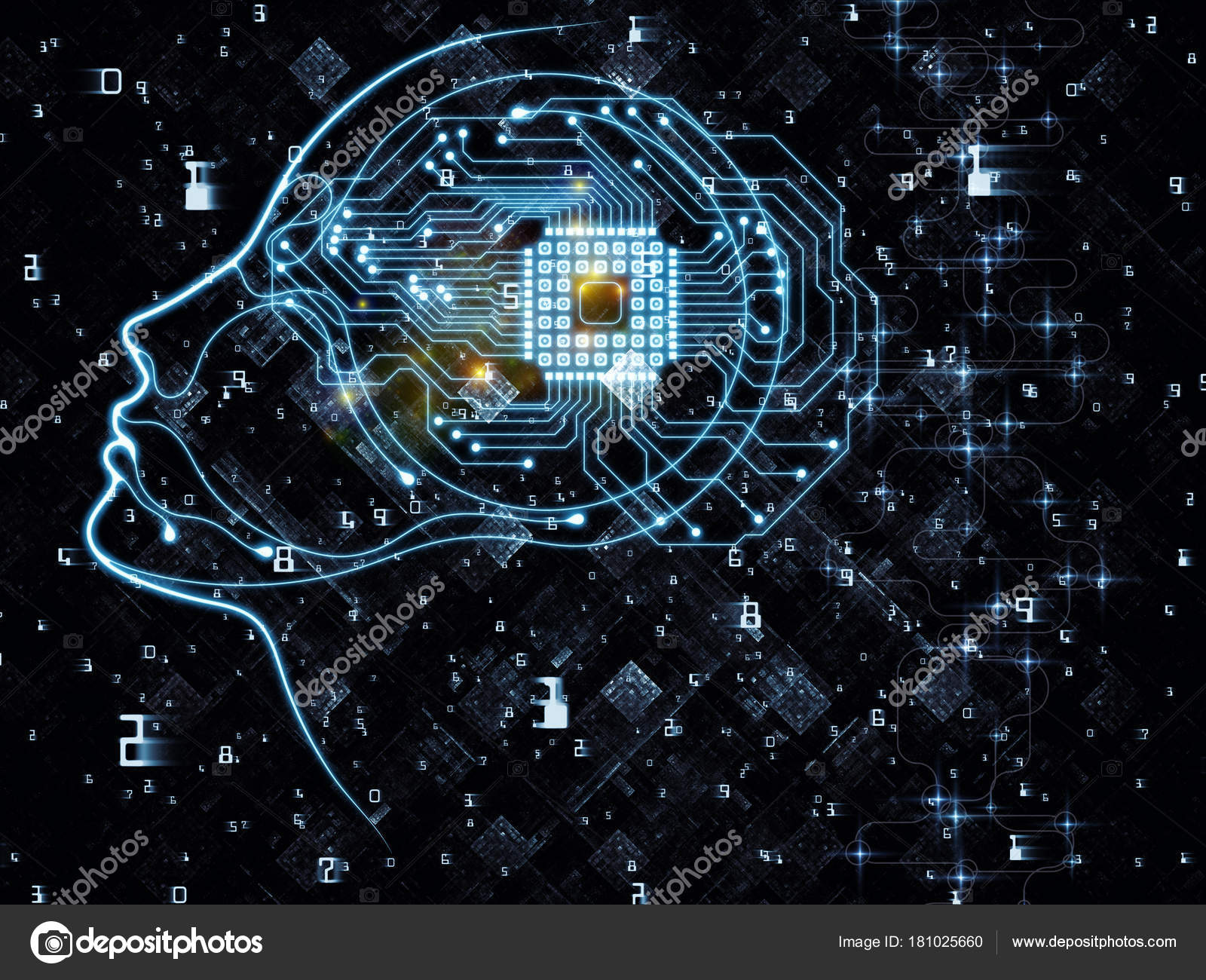 Glow of Machine Consciousness Stock Photo by ©agsandrew 181025660