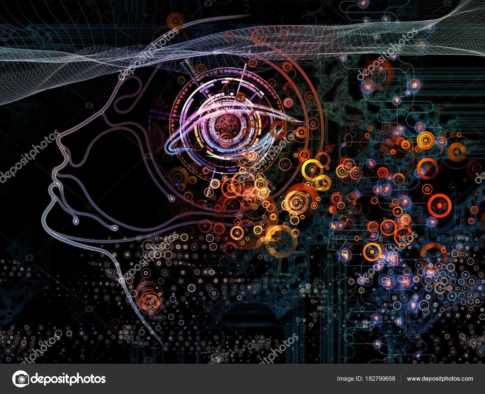 Illusion of Machine Consciousness — Stock Photo © agsandrew #182799658