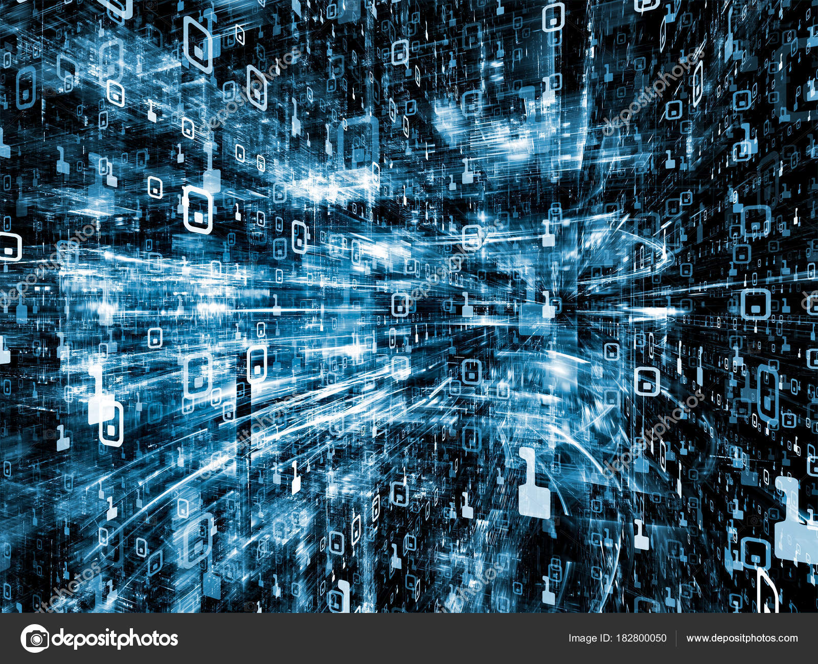 Computing Digital Space — Stock Photo © agsandrew #182800050