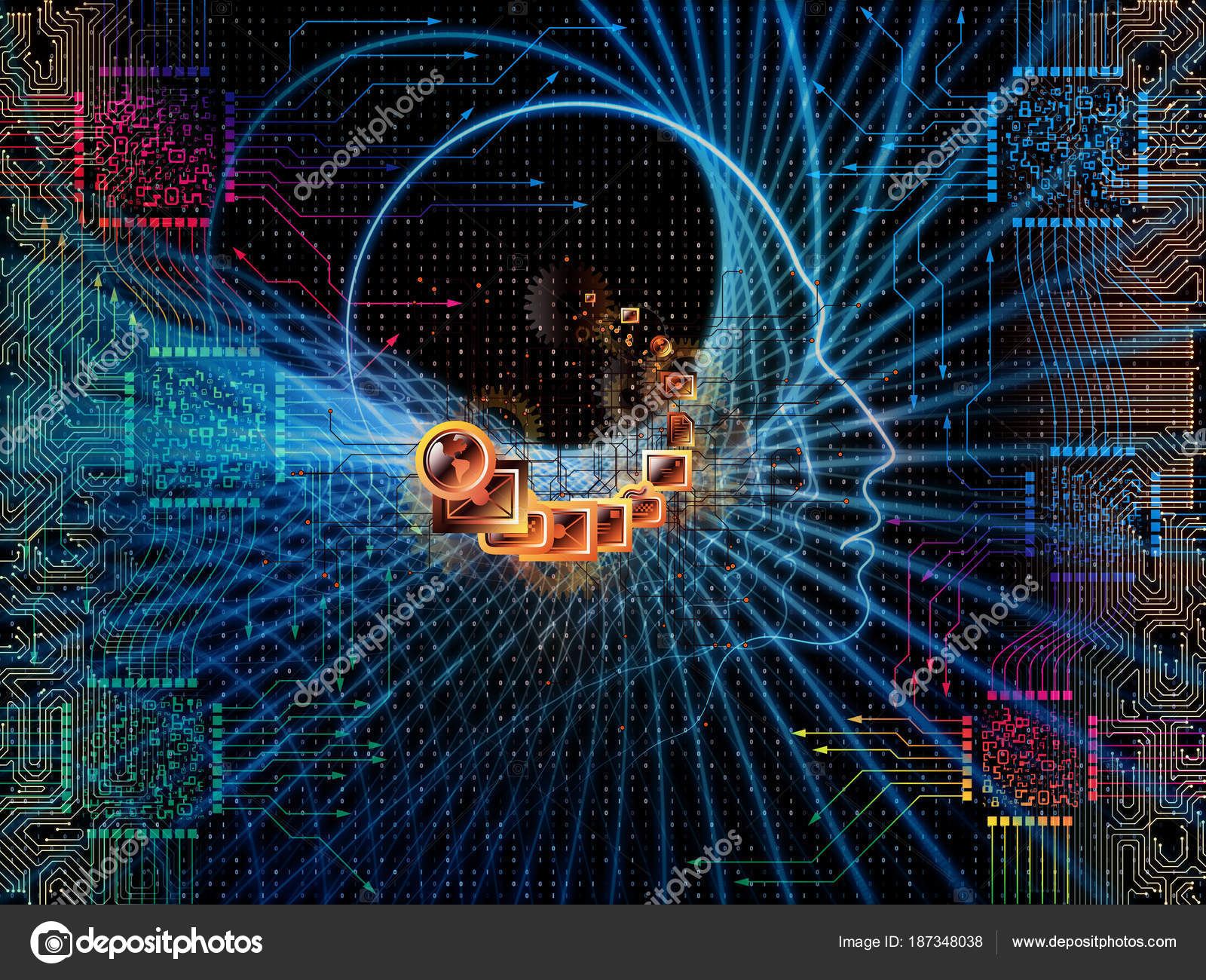 The Bridges of Machine Consciousness Stock Photo by ©agsandrew 187348038