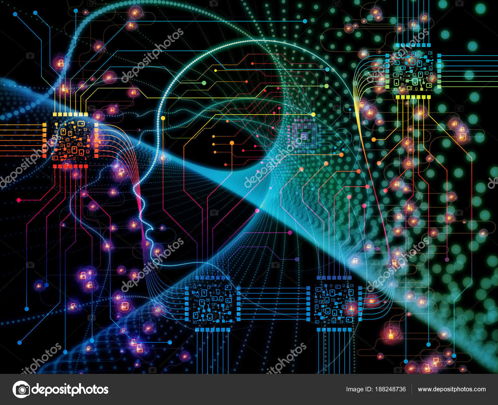 Elements of Machine Consciousness Stock Photo by ©agsandrew 188248736