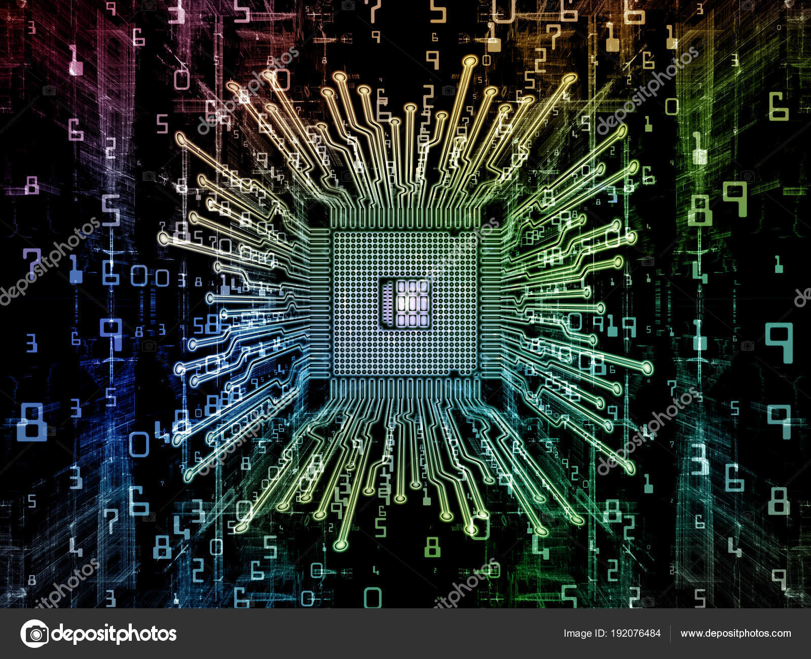 Vision of Digital Processor — Stock Photo © agsandrew #192076484