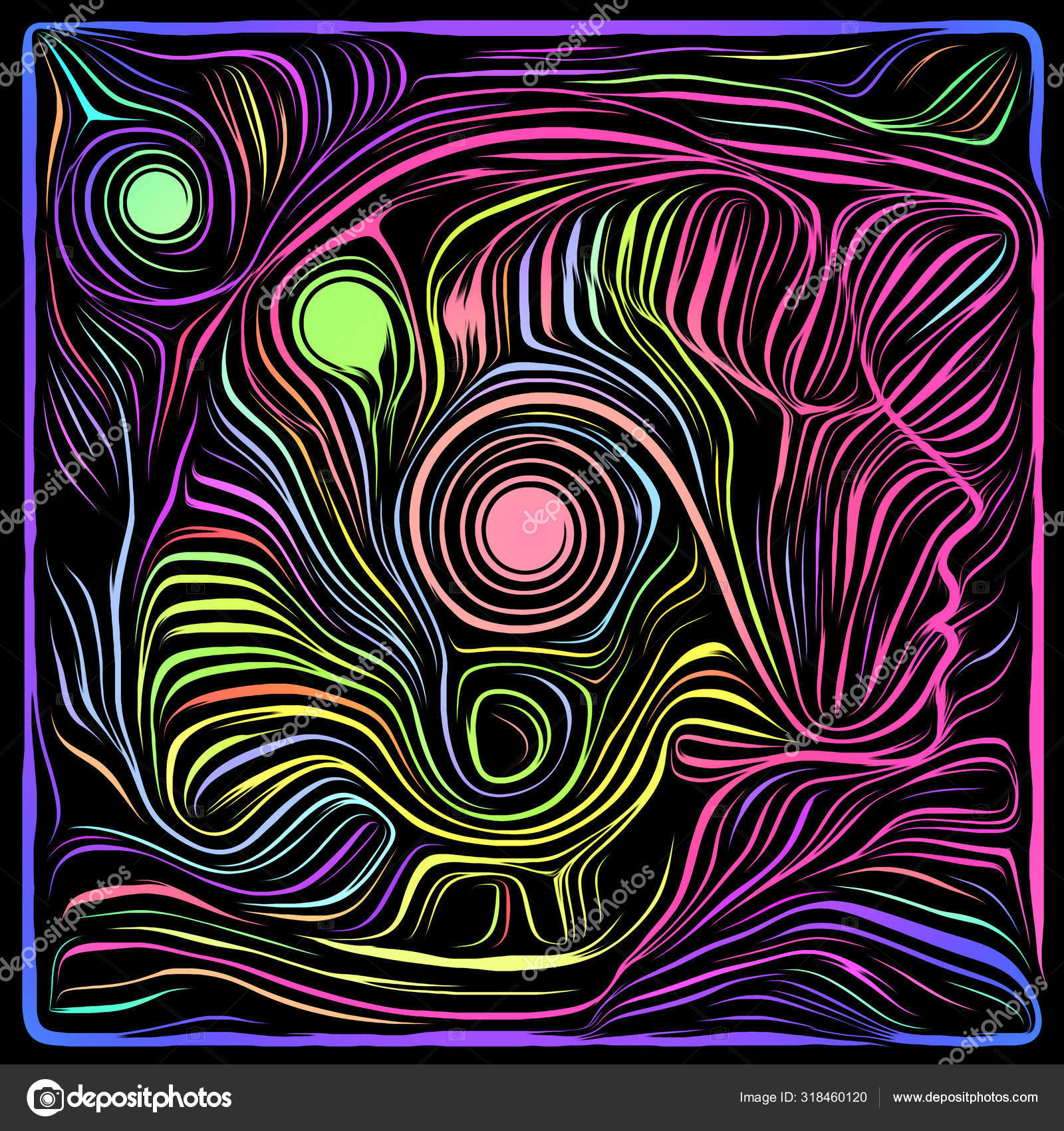 Evolving Woodcut Design — Stock Photo © agsandrew #318460120