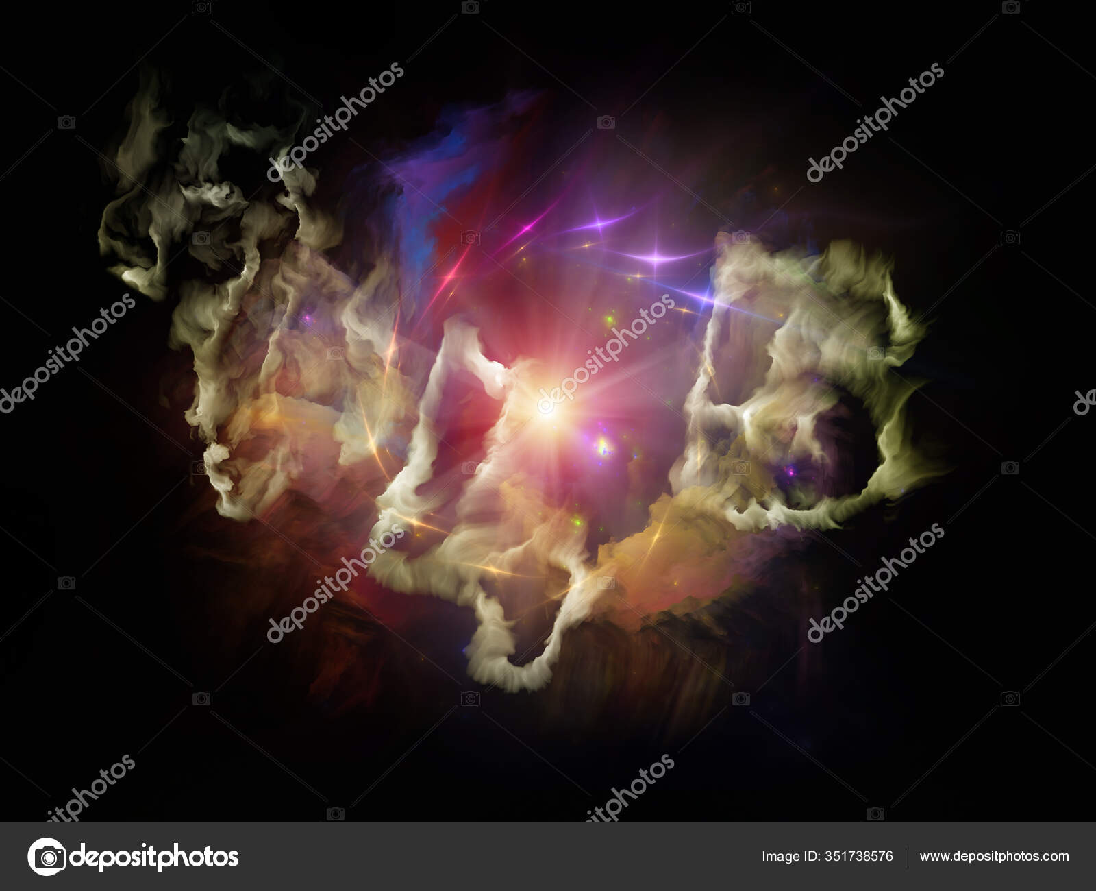 Fuzzy Universe Organic Number Series Background Design Distorted ...