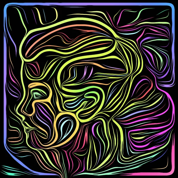 Digital Scratchboard. Life Lines series. Abstract design made of human ...