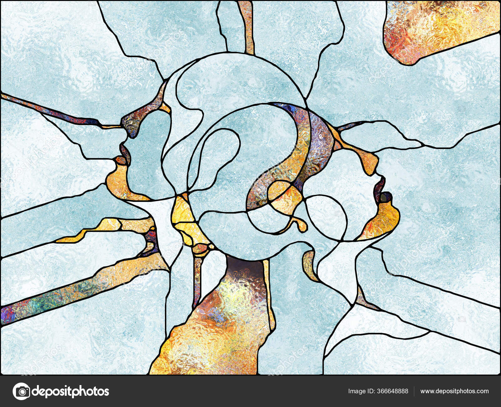 Rainbow Shards Unity Stained Glass Series Backdrop Composed Pattern Color Stock Photo by ...