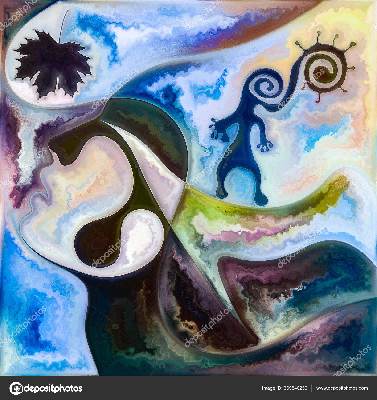 Viral Vision Abstract Art Subject Psychological Dimensions Global ...