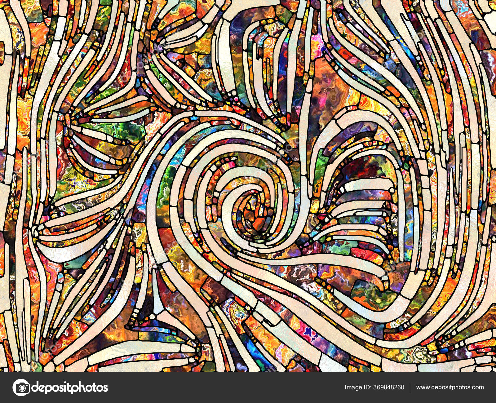 Shards Design Unity Stained Glass Series Arrangement Pattern Color Texture — Stock Photo ...