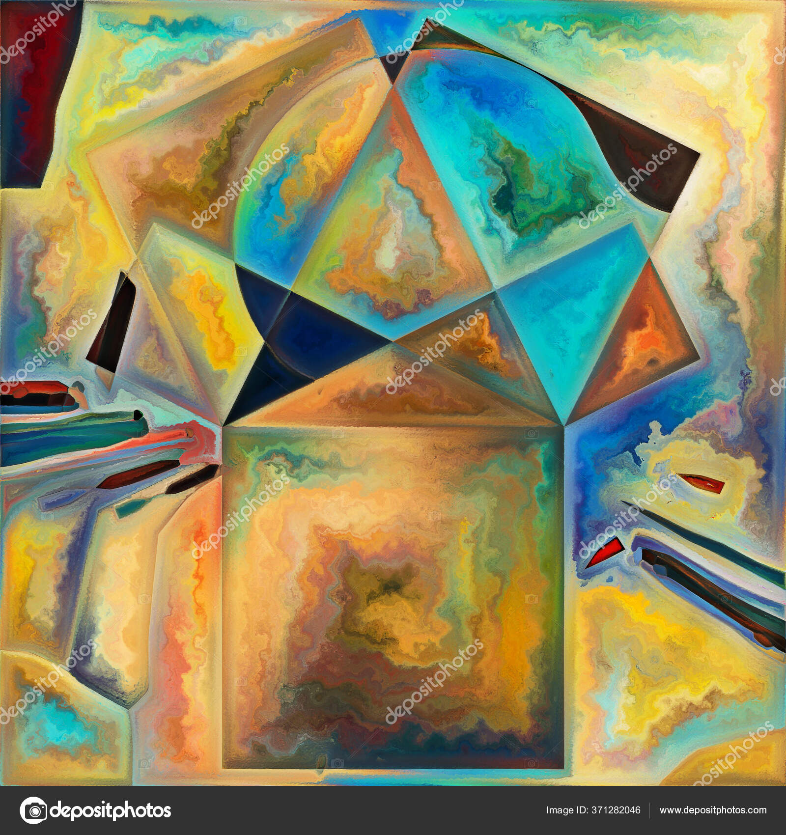 Inner Form Colors Series Arrangement Human Silhouettes Art Textures ...