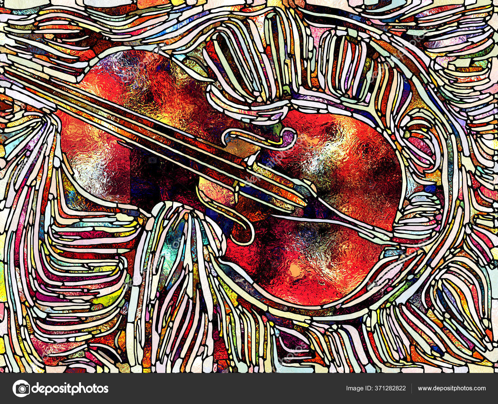 Broken Textures Unity Stained Glass Series Creative Arrangement Pattern ...