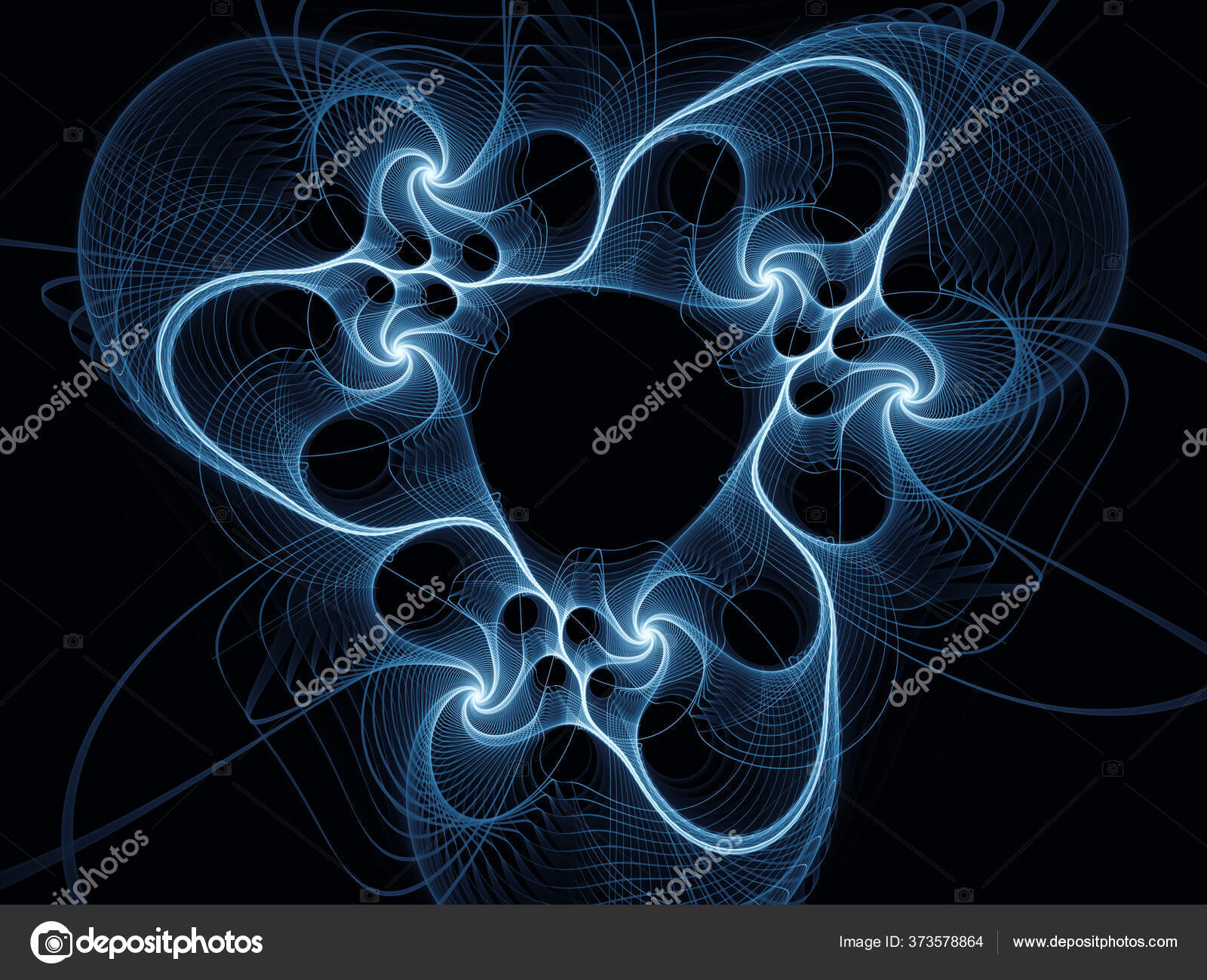 Visualizing Mathematics Series Blue Lines Fractal Universe Intricate ...