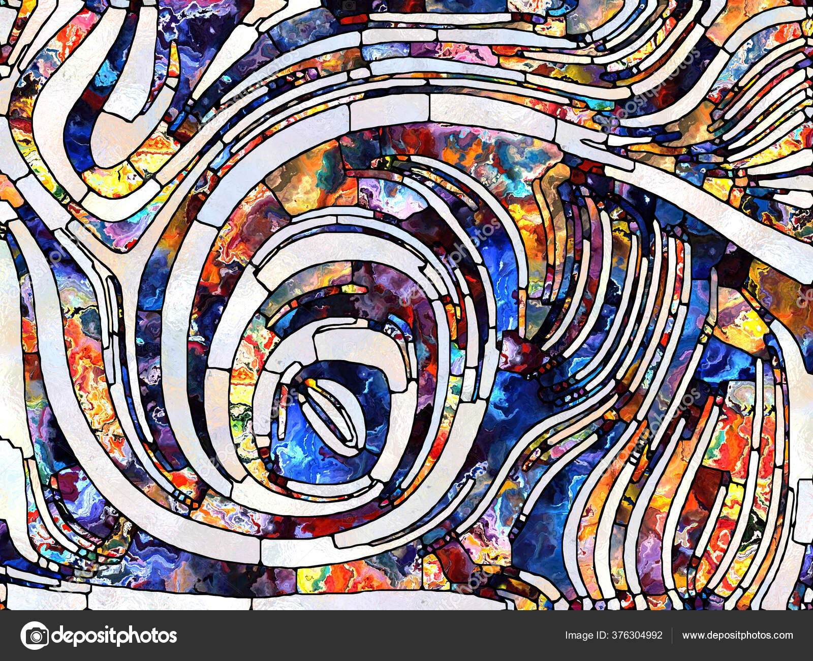 Shards Design Unity Stained Glass Series Interplay Pattern Color ...