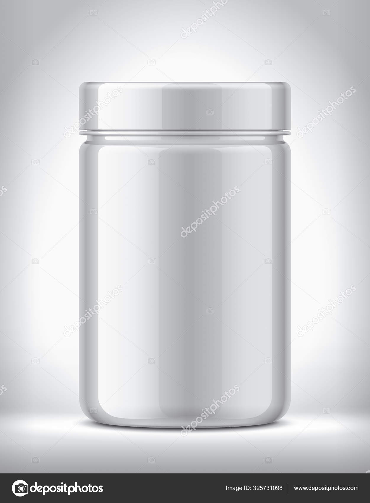 Plastic Jar Background Glossy Surface Version — Stock Photo © eugeniy ...