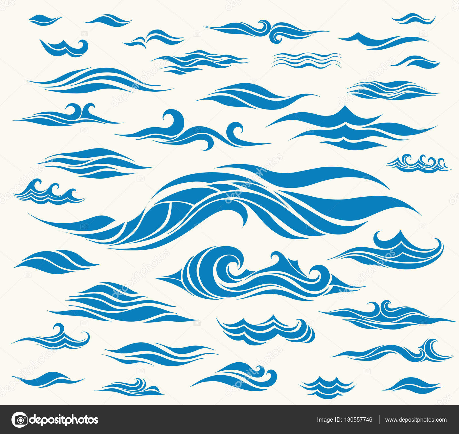 Vector waves set of elements for design Stock Vector Image by ©Orhideia ...