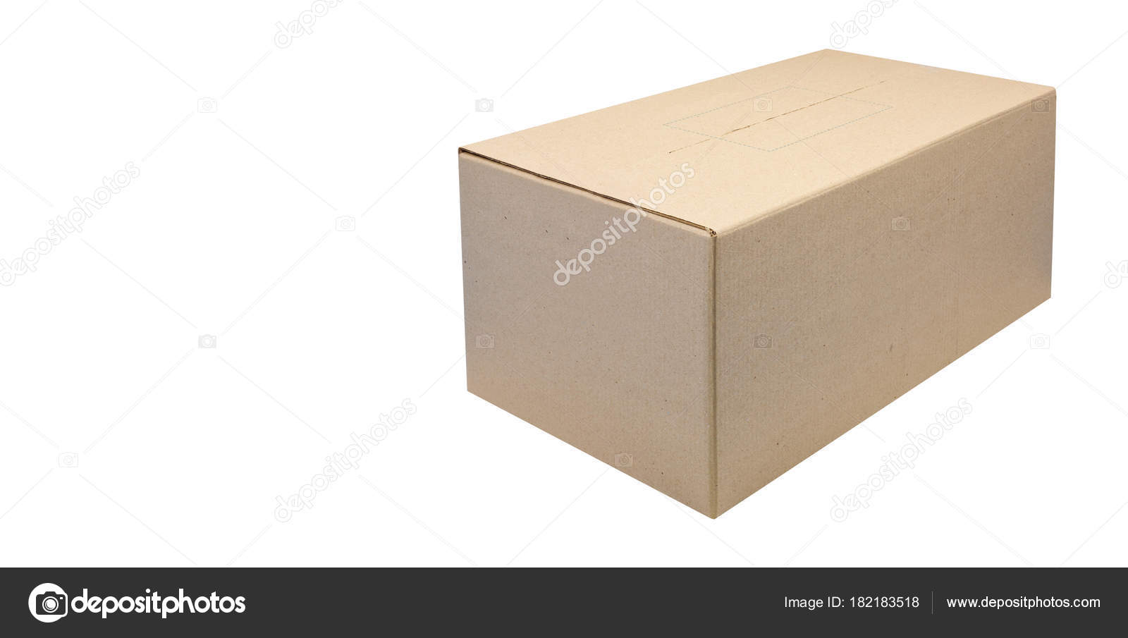 Postage and packing service - Package close. Isolated Stock Photo by ...