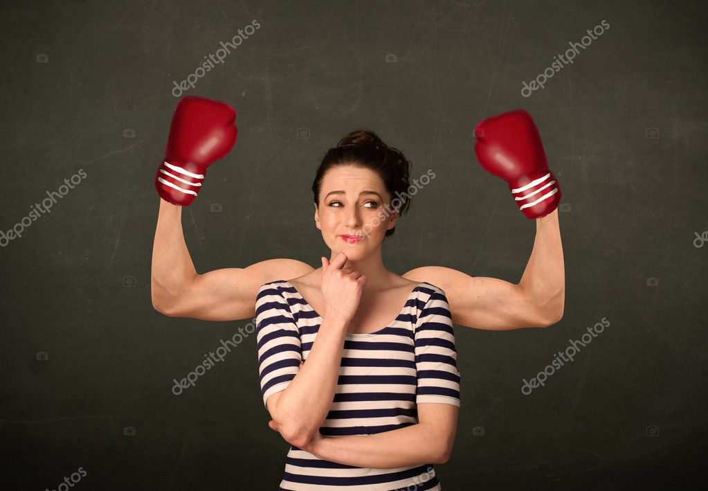 Strong and muscled boxer arms — Stock Photo © ra2studio #125684920