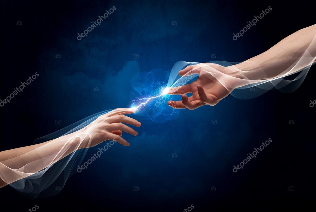 Hands connecting through fingers in space — Stock Photo © ra2studio ... Hands connecting through fingers in space — Stock Photo © ra2studio ...