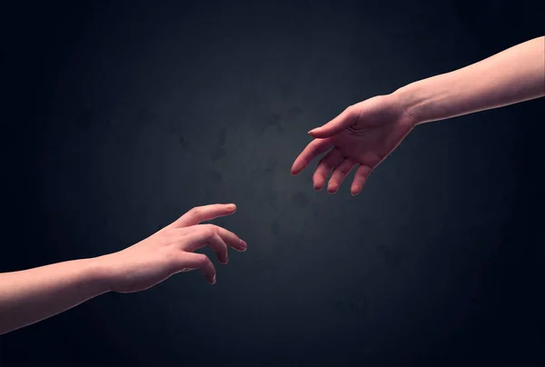 Hand about to touch another one — Stock Photo © ra2studio #154211400