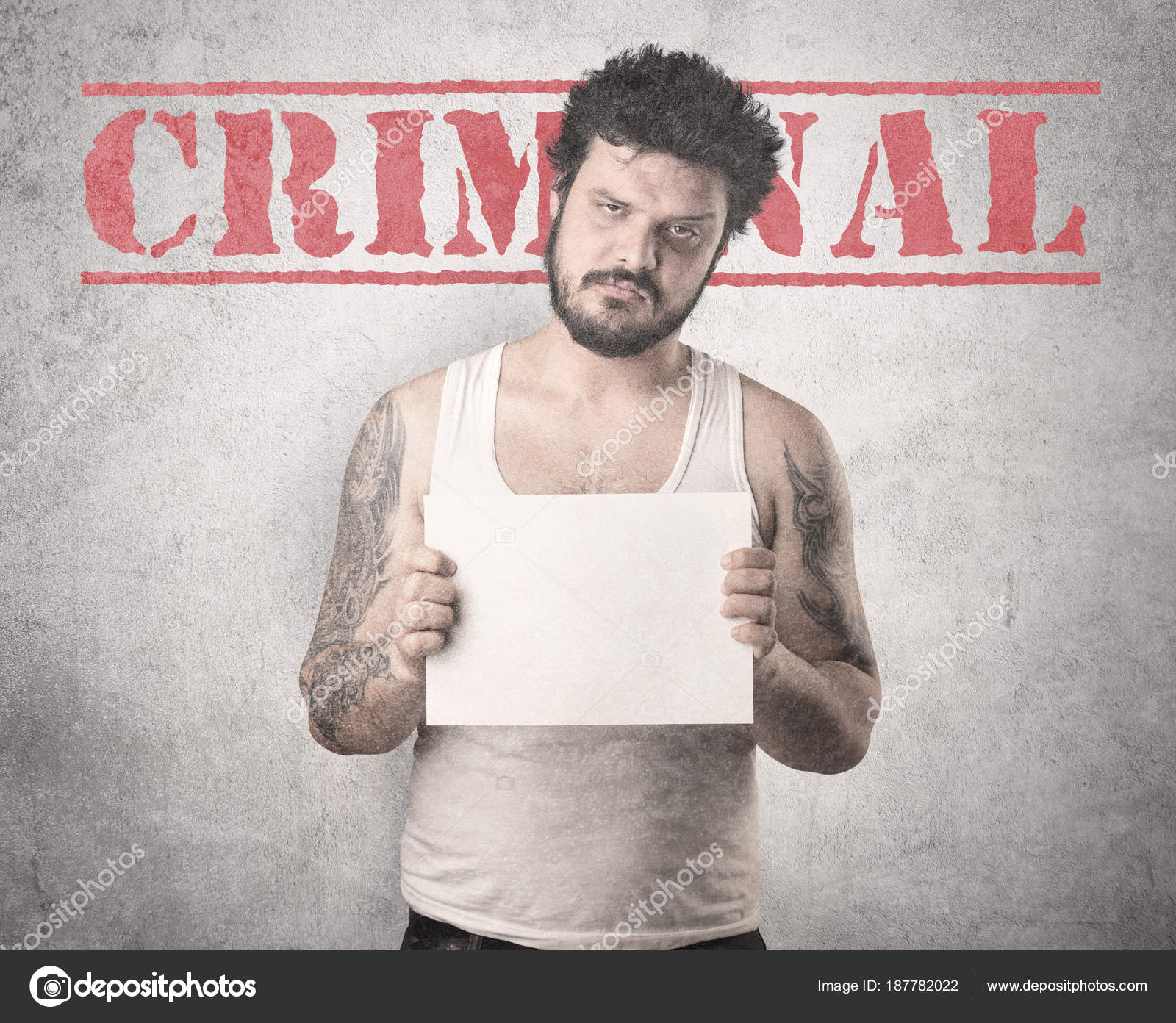 Criminal gangster. Stock Photo by ©ra2studio 187782022
